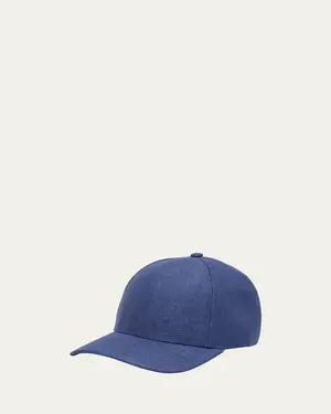 VARSITY HEADWEAR Linen Baseball Cap - Oxford Blue