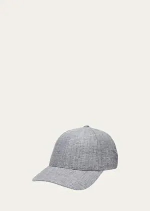 VARSITY HEADWEAR Varsity Headwear Linen Baseball Cap Pebble Grey