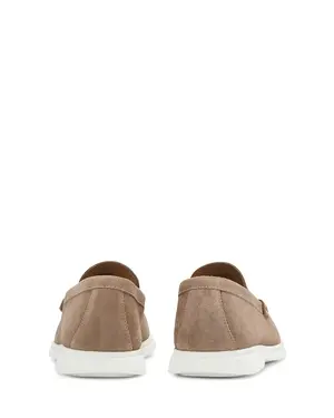 BOSS Sienne Slip On Moc Toe Loafers - Medium Beige