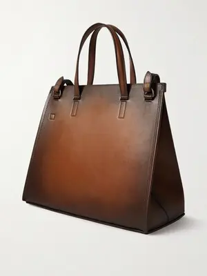 Berluti Luti 38 Venezia Leather Tote Bag