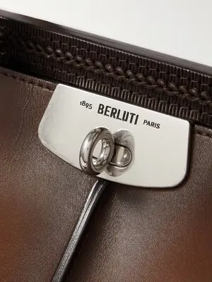 Berluti Luti 38 Venezia Leather Tote Bag