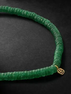 SYDNEY EVAN Rainbow Peace Sign Multi-stone Beaded Bracelet