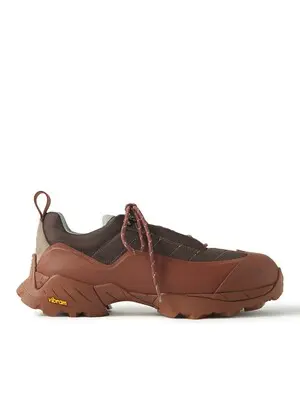 ROA Katharina Rubber And Leather-trimmed Mesh Hiking Sneakers