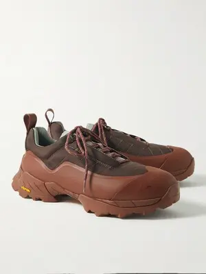ROA Katharina Rubber And Leather-trimmed Mesh Hiking Sneakers