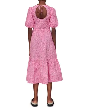 Whistles Uneven Lines Midi Dress