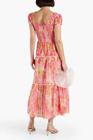 LoveShackFancy Elisabelle Floral-print Maxi Dress