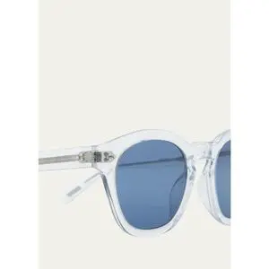 Oliver Spencer Clear Round Acetate Sunglasses