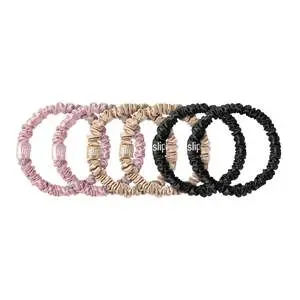 Slip Slip Pure Silk Skinny Scrunchies Bellerose Midnight