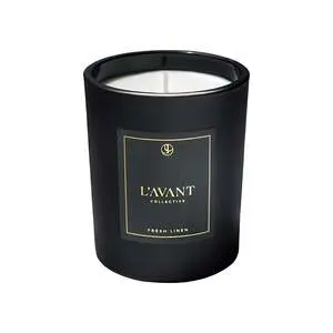 L’AVANT COLLECTIVE Fresh Linen Candle White Black