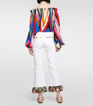 Emilio Pucci High-rise Cropped Trousers