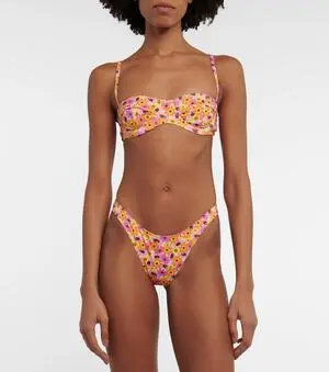 BANANHOT Lenny Floral Bikini Top