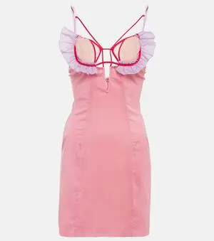NENSI DOJAKA Silk-blend Minidress