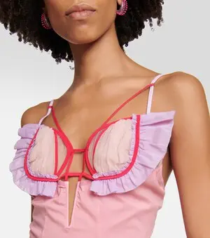 NENSI DOJAKA Silk-blend Minidress