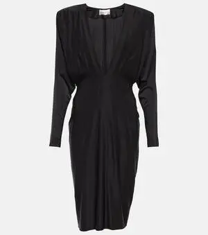 Alexandre Vauthier Satin Midi Dress