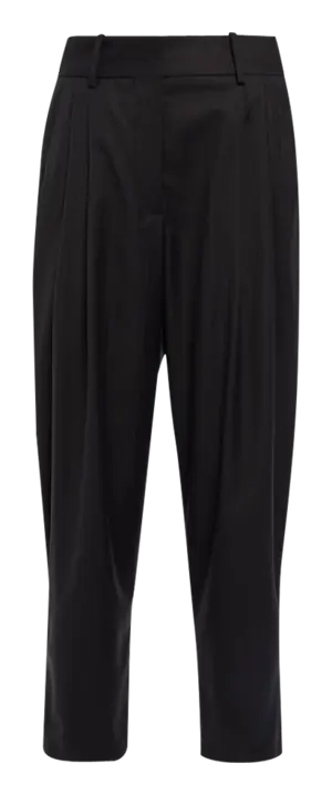Alaïa Herringbone Tapered Wool Trousers
