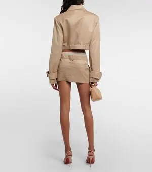 AYA MUSE Cropped Wool-blend Jacket