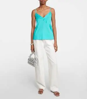 Max Mara Regalo Cotton-blend Poplin Top