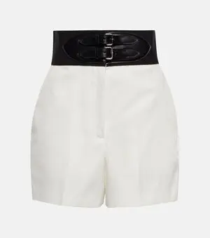 Alaïa Belted High-rise Shorts