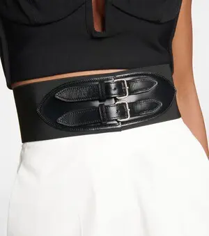 Alaïa Belted High-rise Shorts