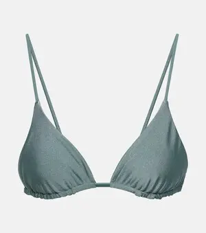 Jade Swim Via Triangle Bikini Top - Blue