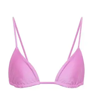 Jade Swim Via Triangle Bikini Top - Pink