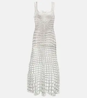 Chloé Crochet Silk Maxi Dress