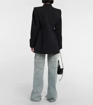 Balenciaga Hourglass Double-breasted Wool Blazer