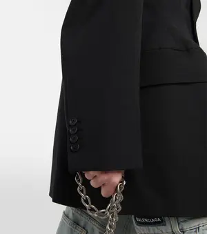 Balenciaga Hourglass Double-breasted Wool Blazer