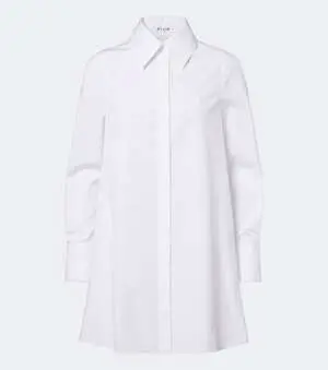 Alaïa Cotton Poplin Mini Dress - White