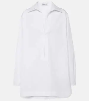 Alaïa Cotton Poplin Minidress - White