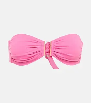 Melissa Odabash Barcelona Bandeau Bikini Top - Pink