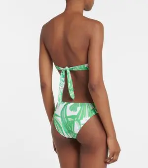 Melissa Odabash Martinique Printed Bikini Bottom - Green