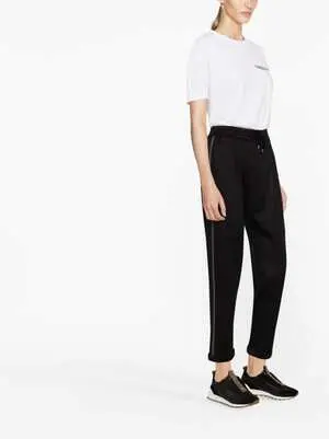 Brunello Cucinelli Drawstring Cropped Track Pants