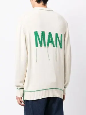 Junya Watanabe Jacquard-logo Knitted Sweatshirt