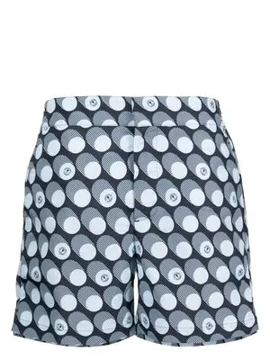 Frescobol Carioca Polka-dot Swim Shorts - Blue