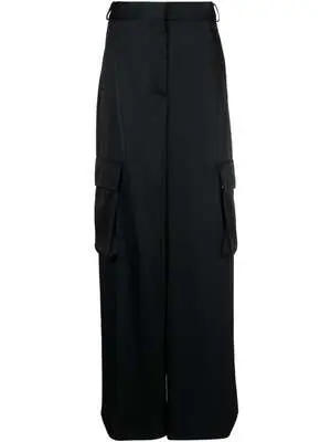Versace Wide-leg Cargo Trousers - Black