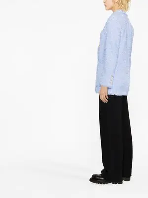Balmain Oversized Double-breasted Tweed Blazer