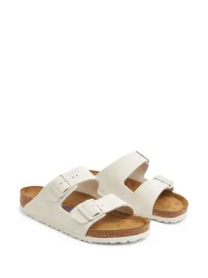 BIRKENSTOCK Arizona Suede Sandals - White
