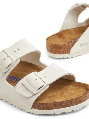 BIRKENSTOCK Arizona Suede Sandals - White