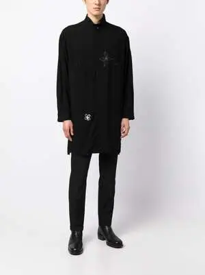 Yohji Yamamoto Flower-doodle Long Shirt