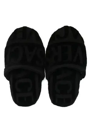 Versace Allover Towelling Finish Slippers