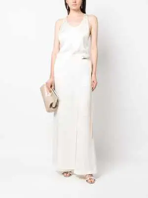 Fendi Sleeveless Silk Satin Jumpsuit