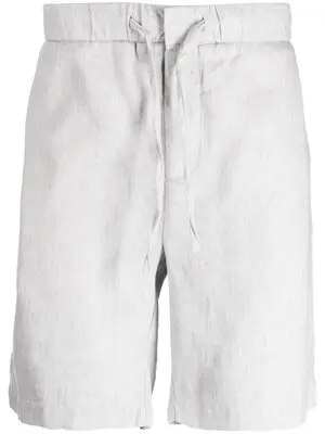 Frescobol Carioca Felipe Linen-cotton Shorts - Grey