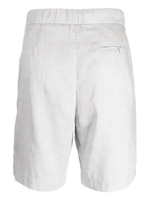 Frescobol Carioca Felipe Linen-cotton Shorts - Grey