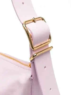 JIL SANDER Crinkled Leather Shoulder Bag - Pink
