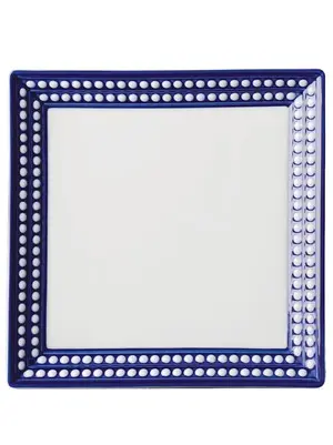 L'Objet Perlée Square Tray - Blue