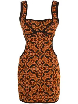 Marine Serre Cut Out Cocktail Dresses
