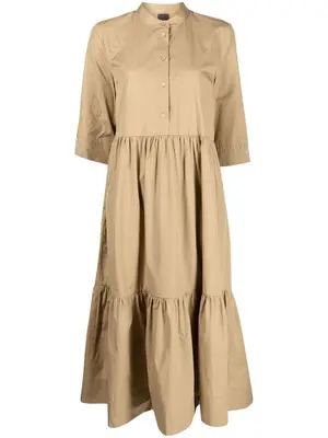 Lorena Antoniazzi Midi Shirt Dress - Brown