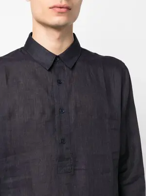 Orlebar Brown Long-sleeve Linen Shirt - Blue