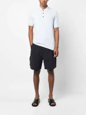 Giorgio Armani Wide-leg Linen Cargo Shorts